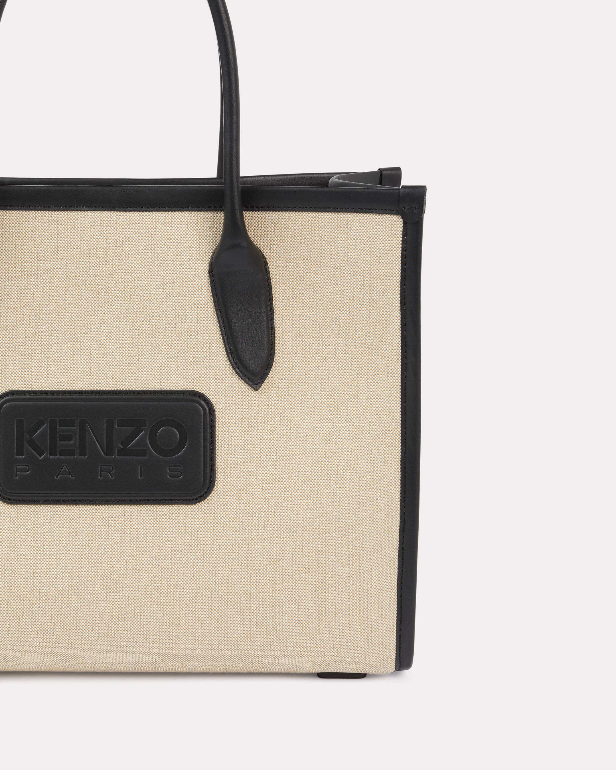 'KENZO 18' large tote bag in canvas and leather | KENZO