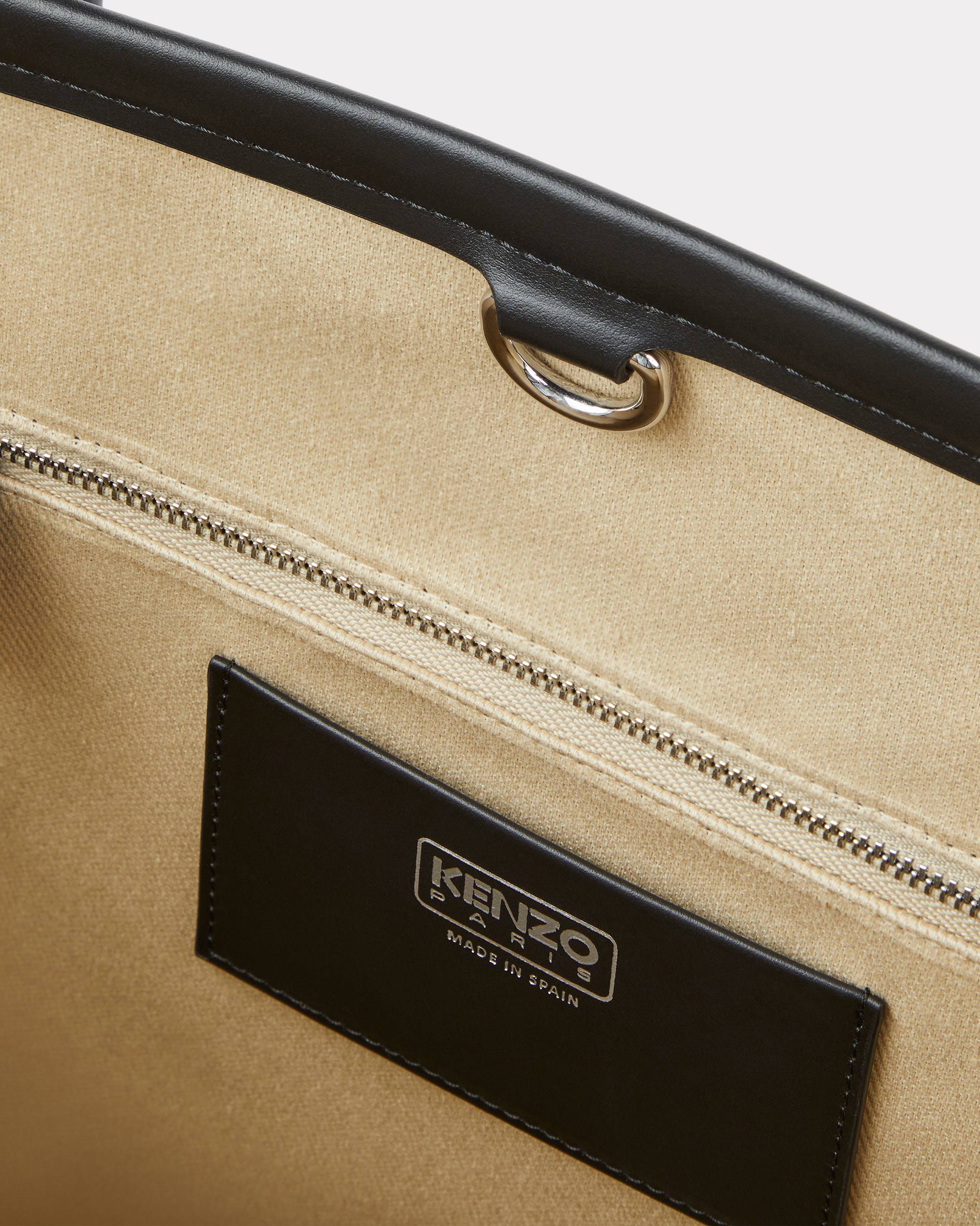 'KENZO 18' large tote bag in canvas and leather | KENZO