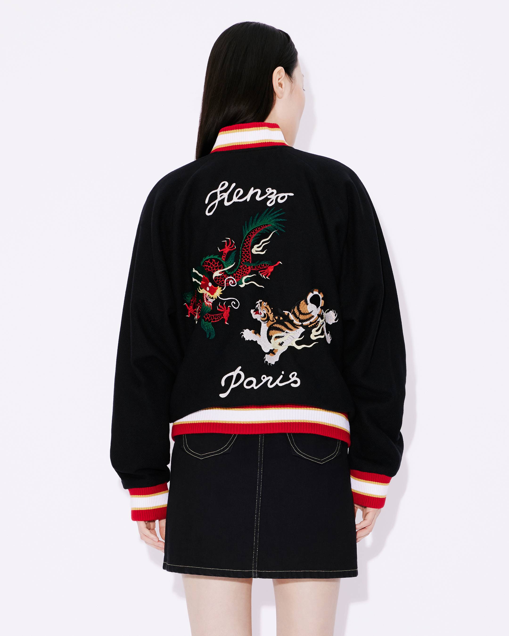 'Year of the Dragon' reversible embroidered genderless jacket