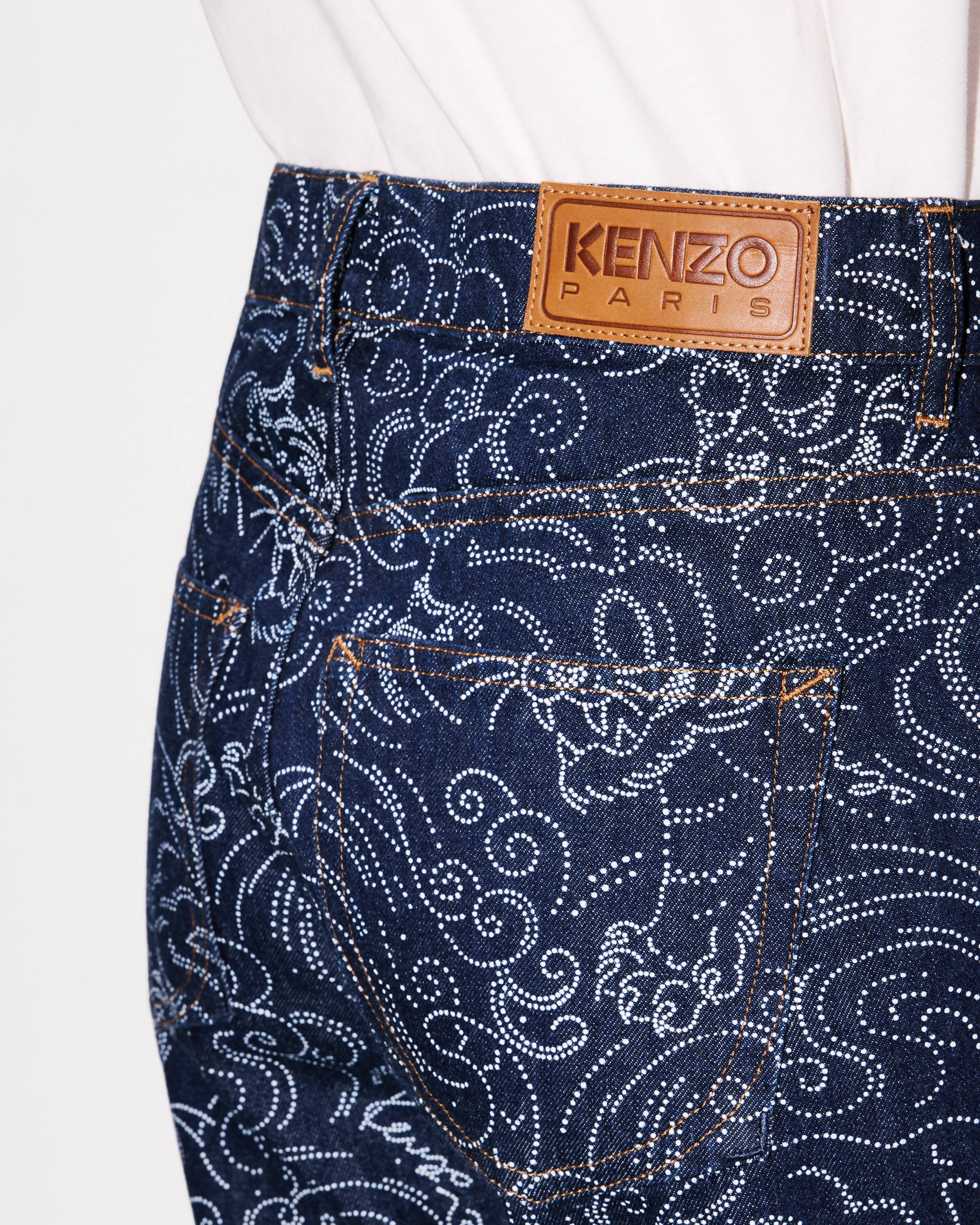 'KENZO Star Tiger' BARA cropped jeans in japanese denim | Women's | KENZO