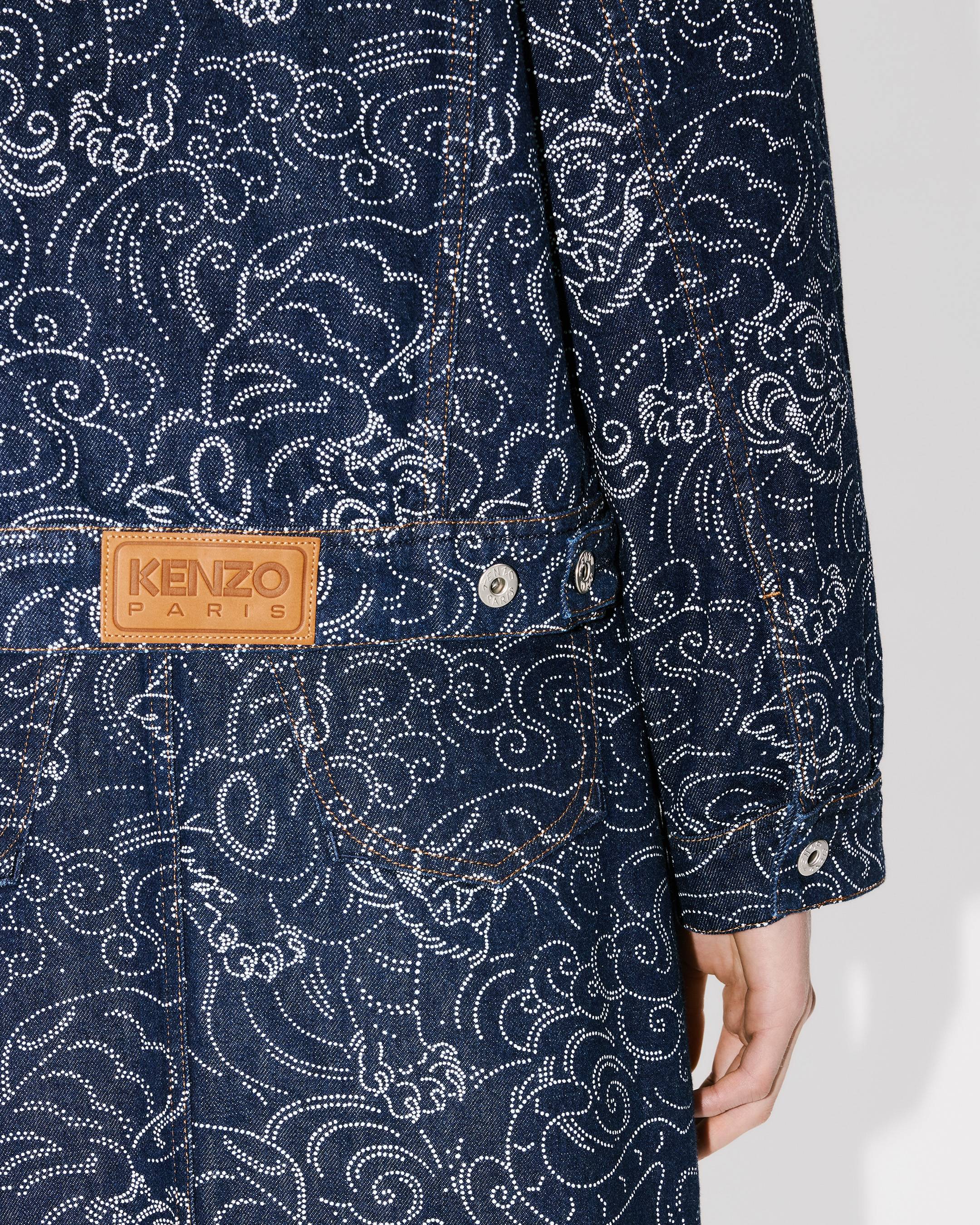 'KENZO Star Tiger' oversized trucker jacket in japanese denim | Women's ...