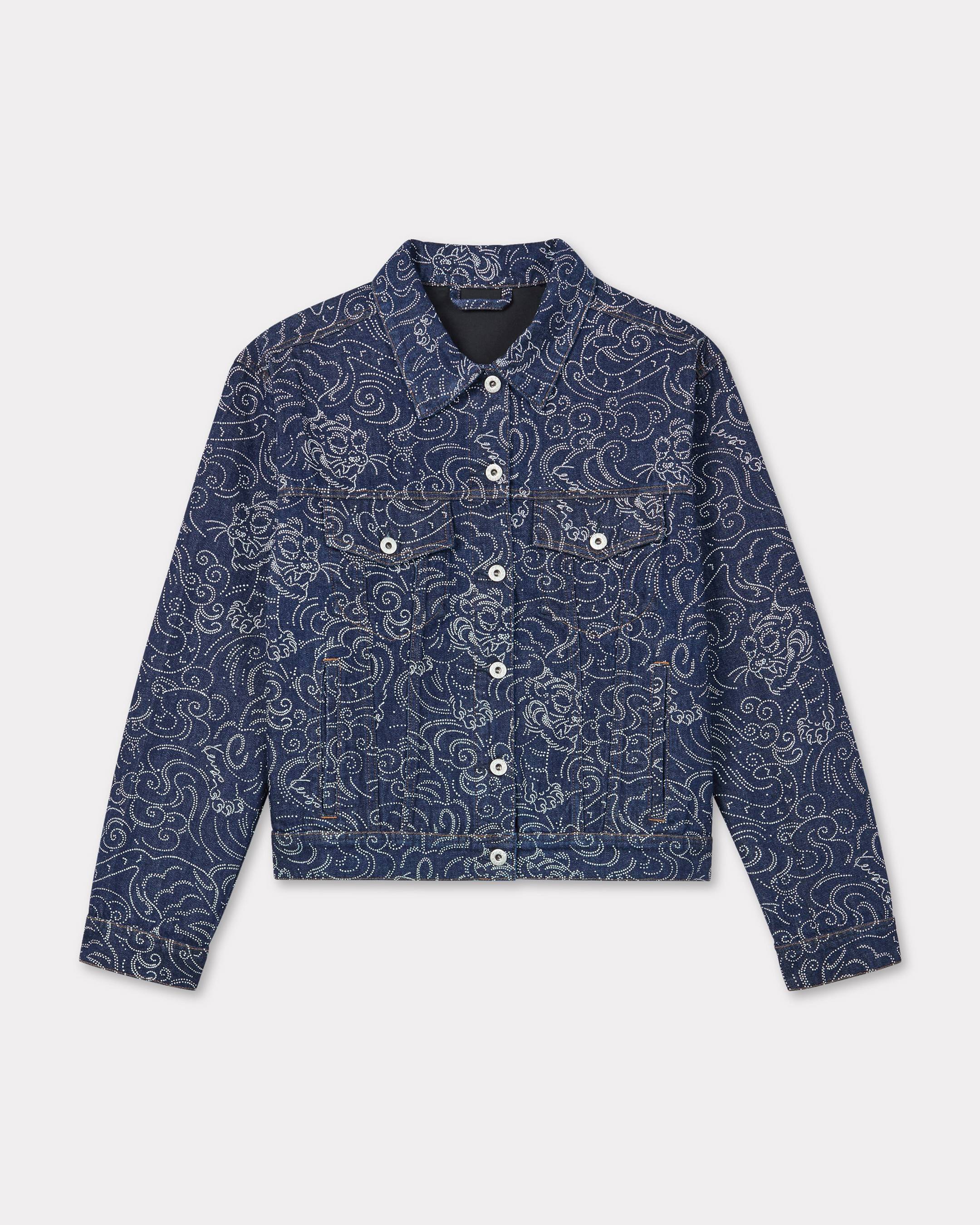 'KENZO Star Tiger' oversized trucker jacket in japanese denim | Women's ...
