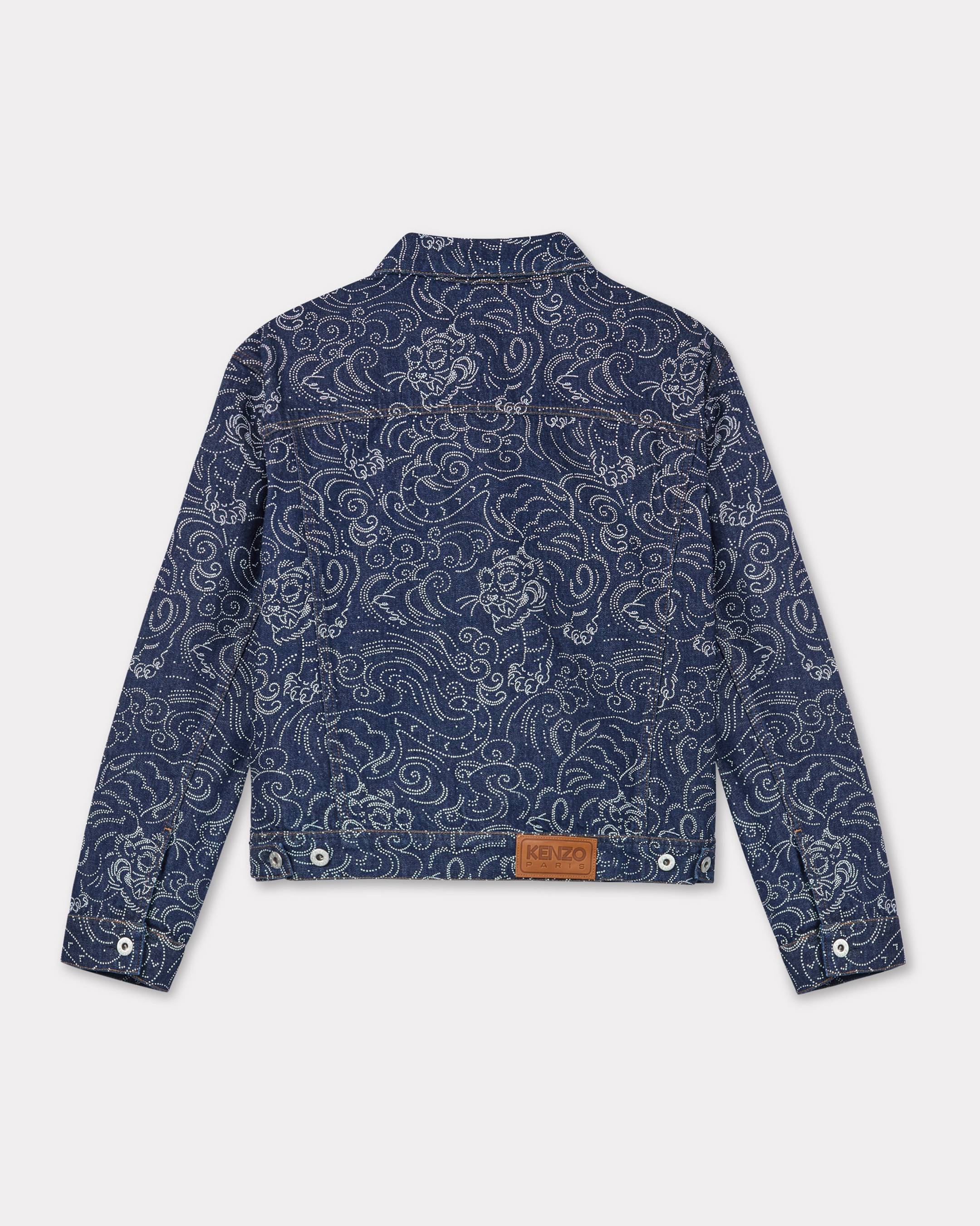 'KENZO Star Tiger' oversized trucker jacket in japanese denim | Women's ...