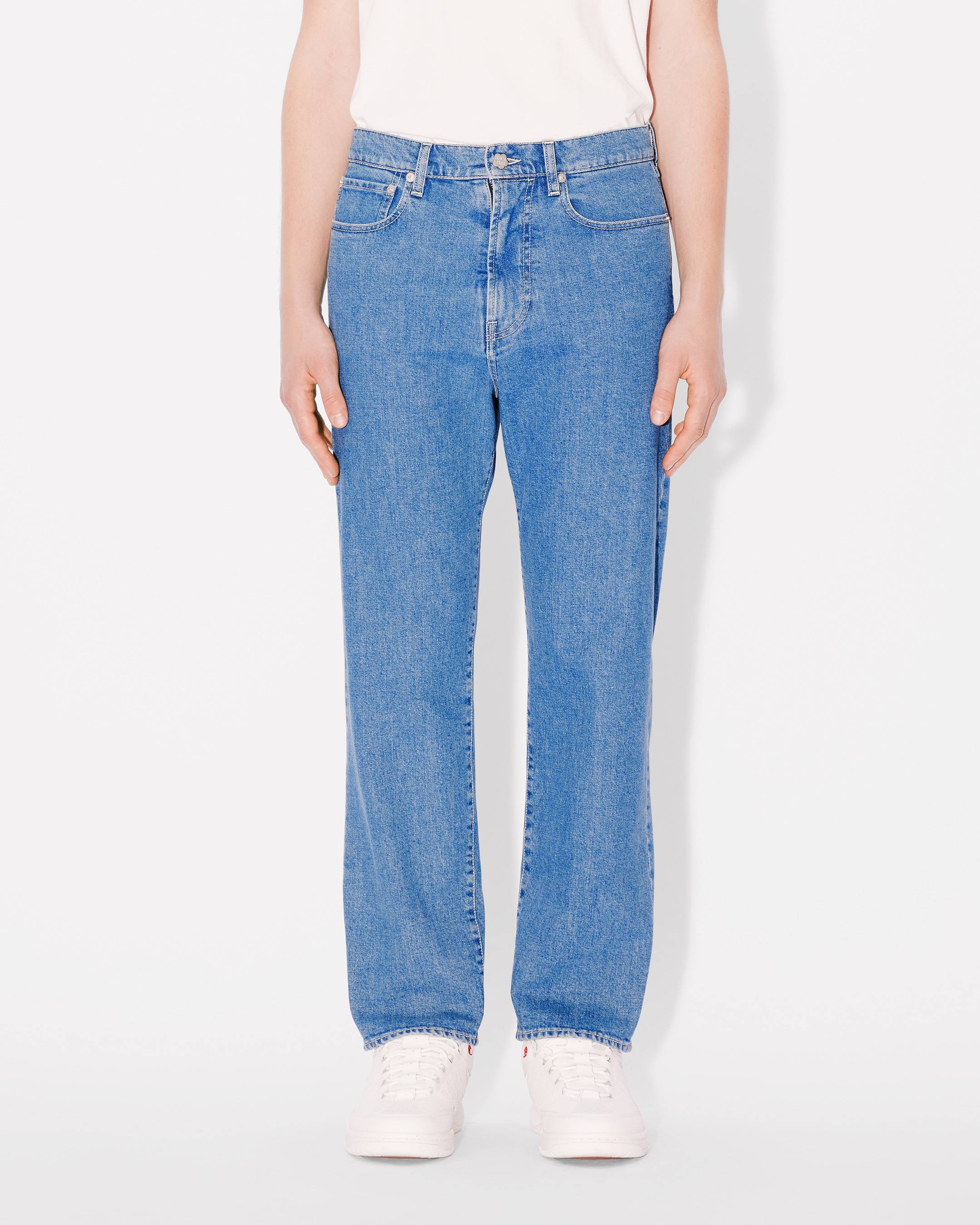 ASAGAO straight cropped jeans in japanese denim | Men's | KENZO