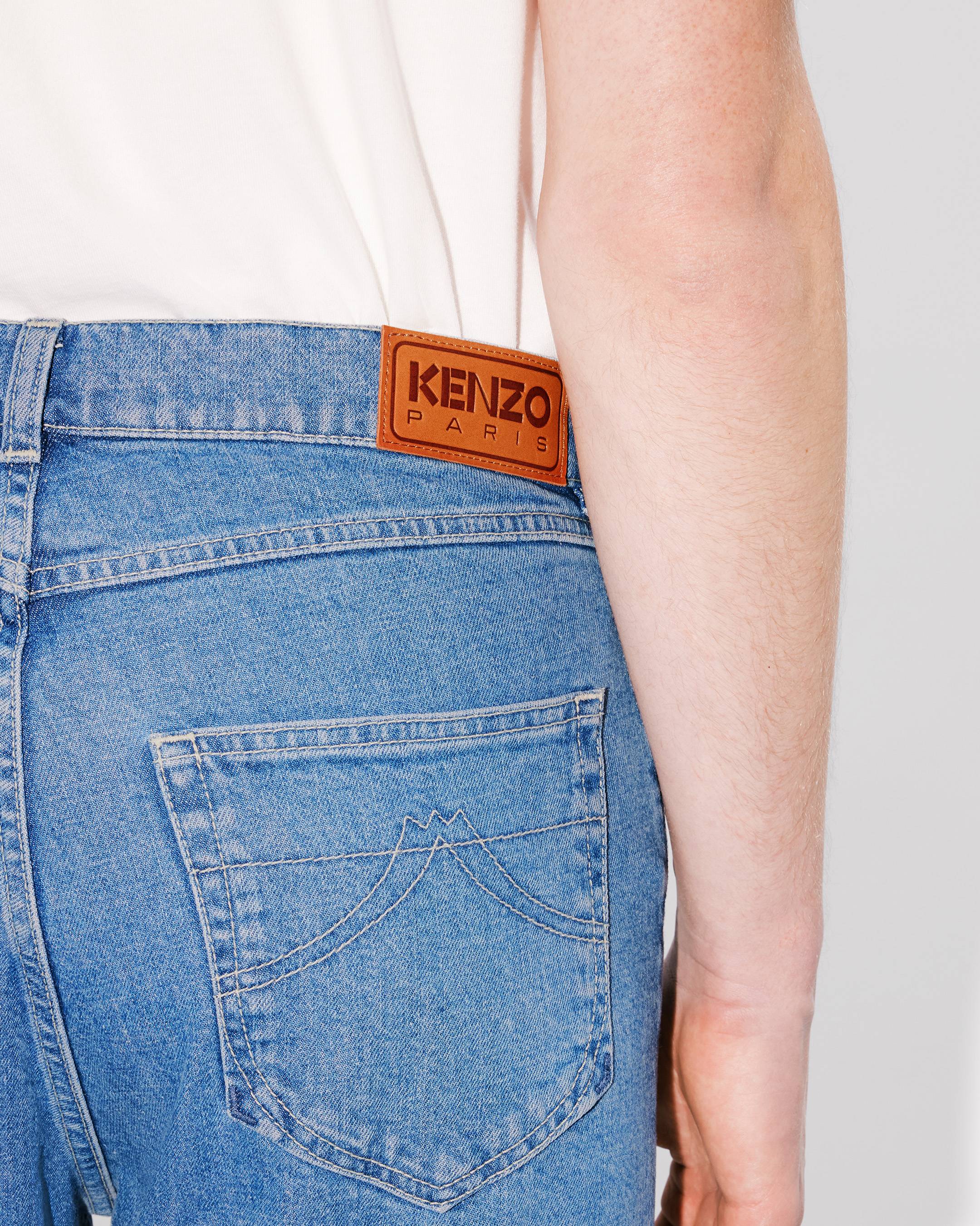 ASAGAO straight cropped jeans in japanese denim | Men's | KENZO