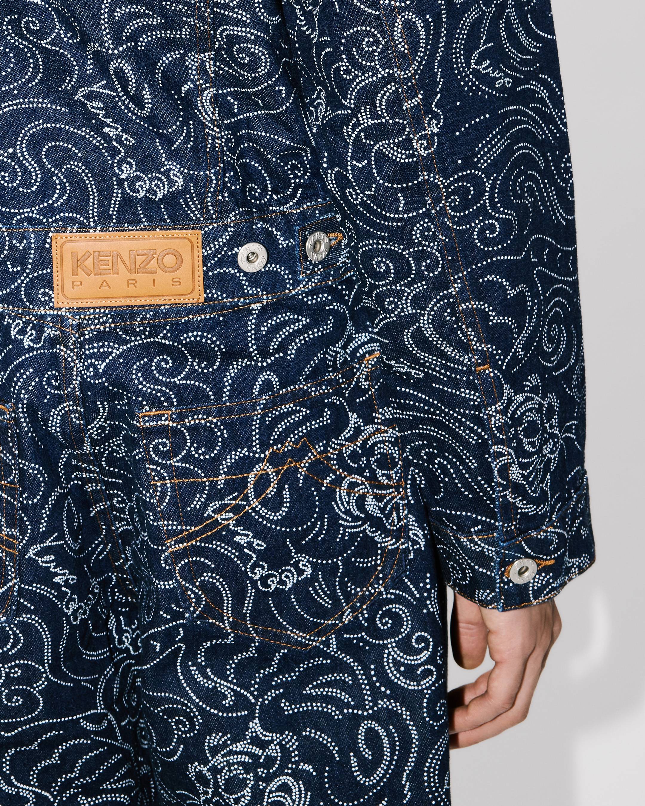 'KENZO Star Tiger' trucker jacket in japanese denim | Men's | KENZO