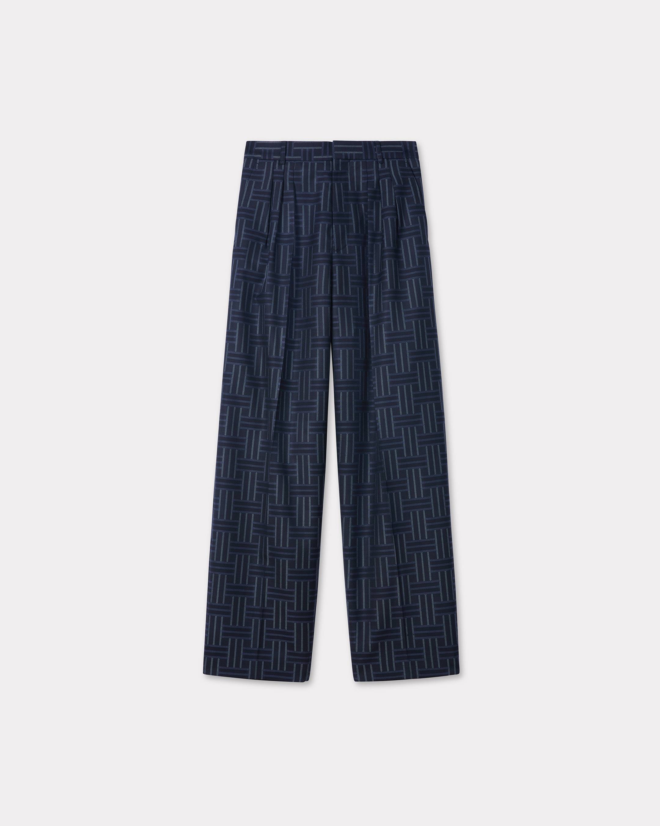 Pantalón sastre de lana plisado 'KENZO Weave' | Hombre | KENZO