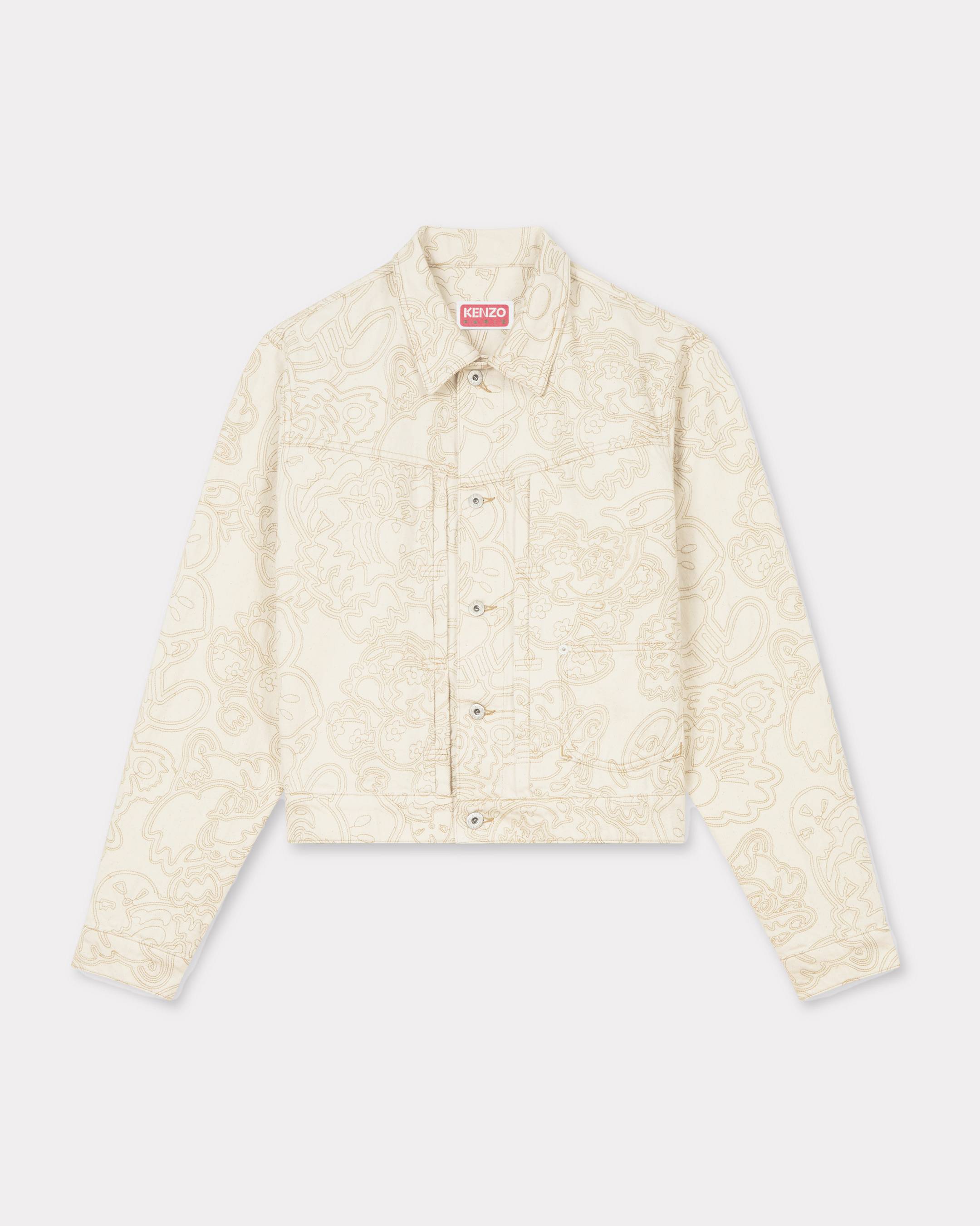 KENZO by Verdy' embroidered trucker jacket in japanese denim KENZO by Verdy' embroidered trucker jacket in japanese denim