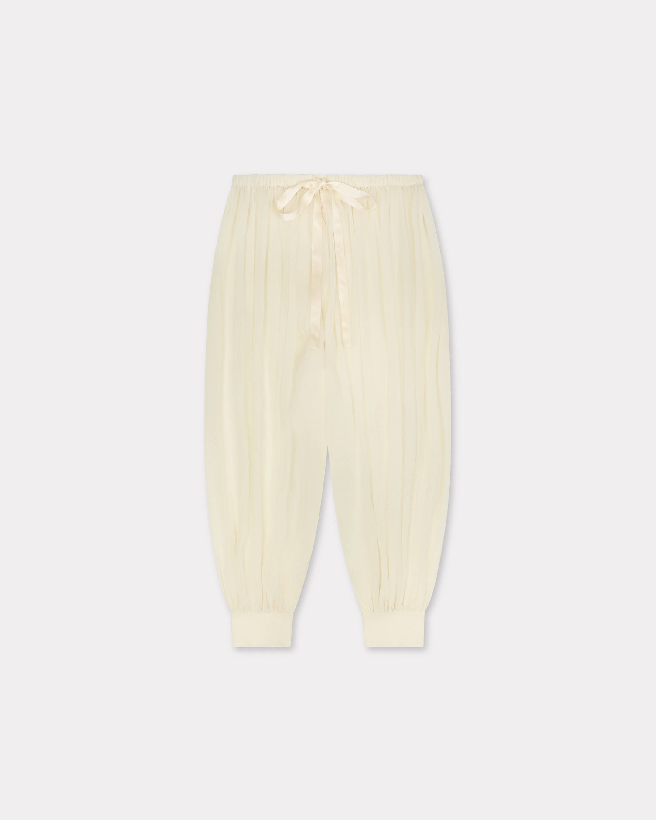 Pantalon bouffant en voile de soie transparent | Femme | KENZO
