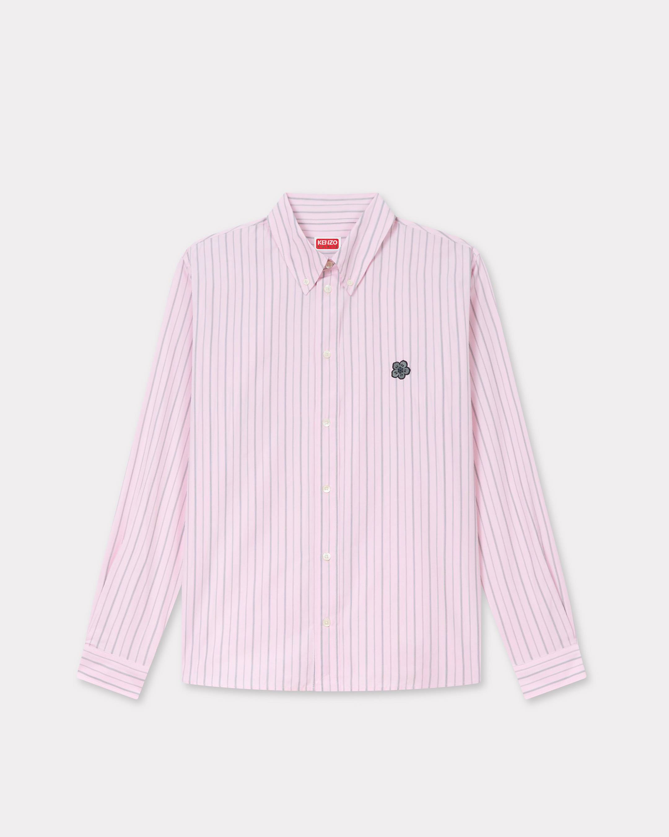 'Boke Flower' embroidered casual shirt in cotton poplin | Men's | KENZO