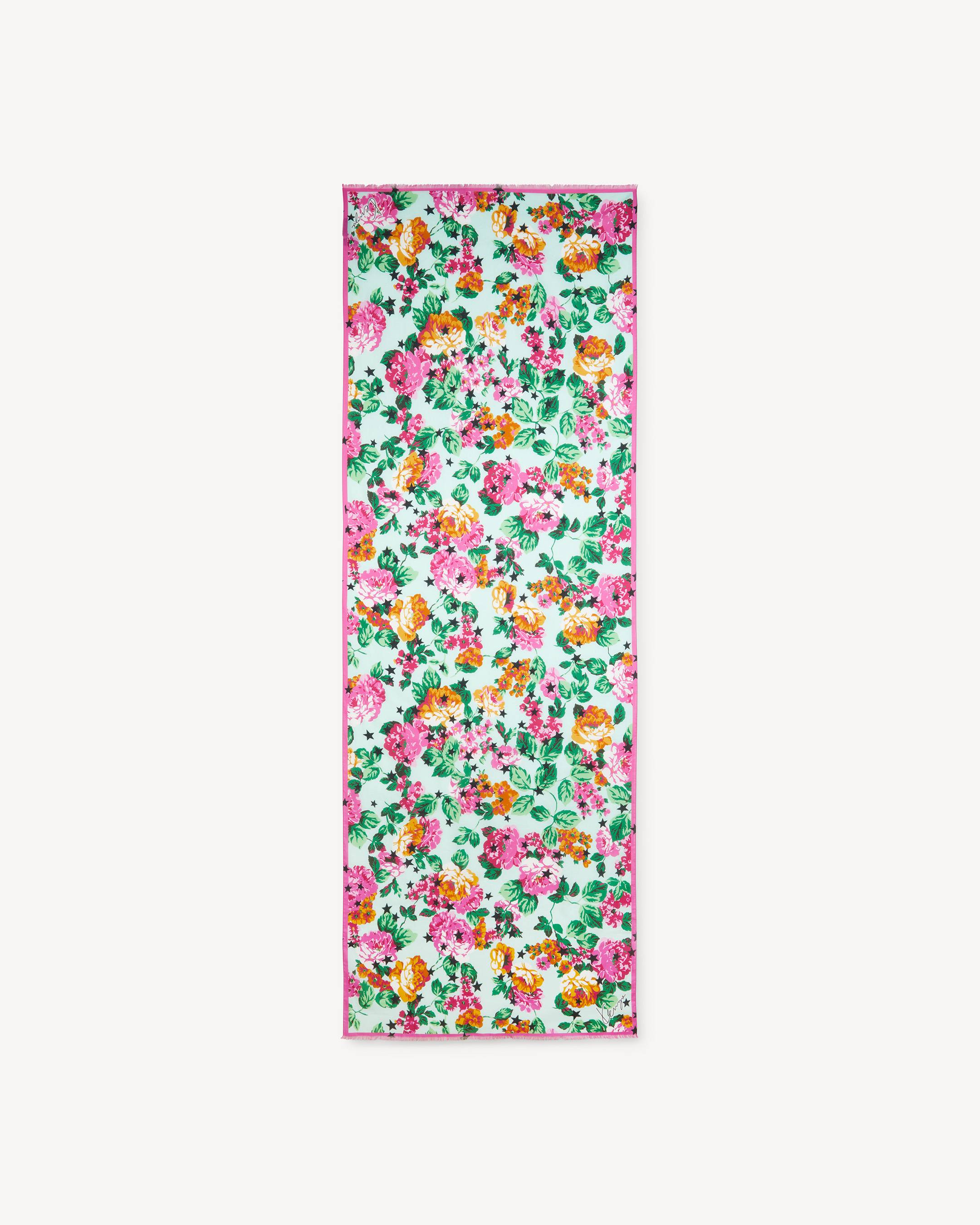 'KENZO Floral' light stole in cotton | KENZO