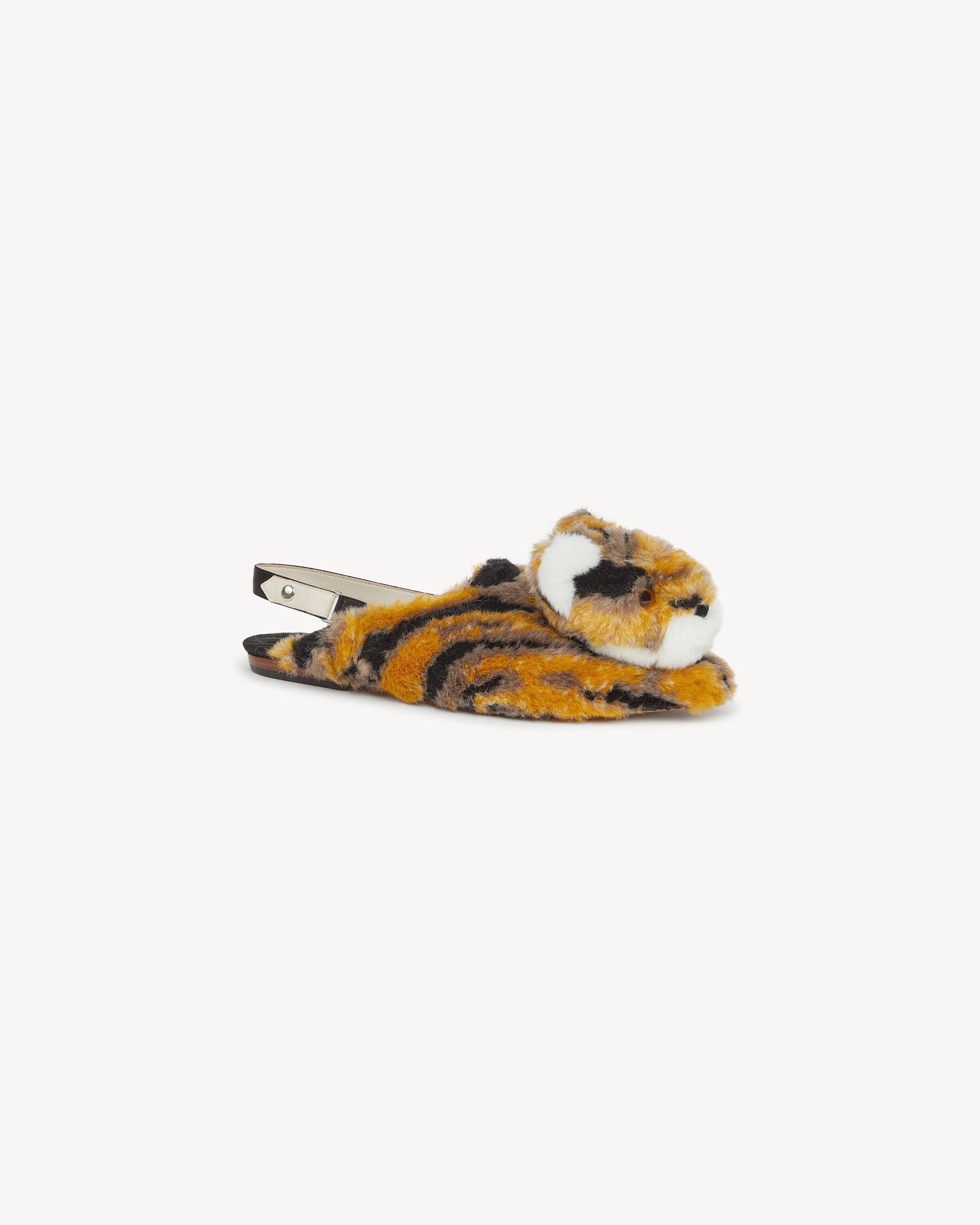 'KENZO-Kali' tiger mules in fake fur | KENZO