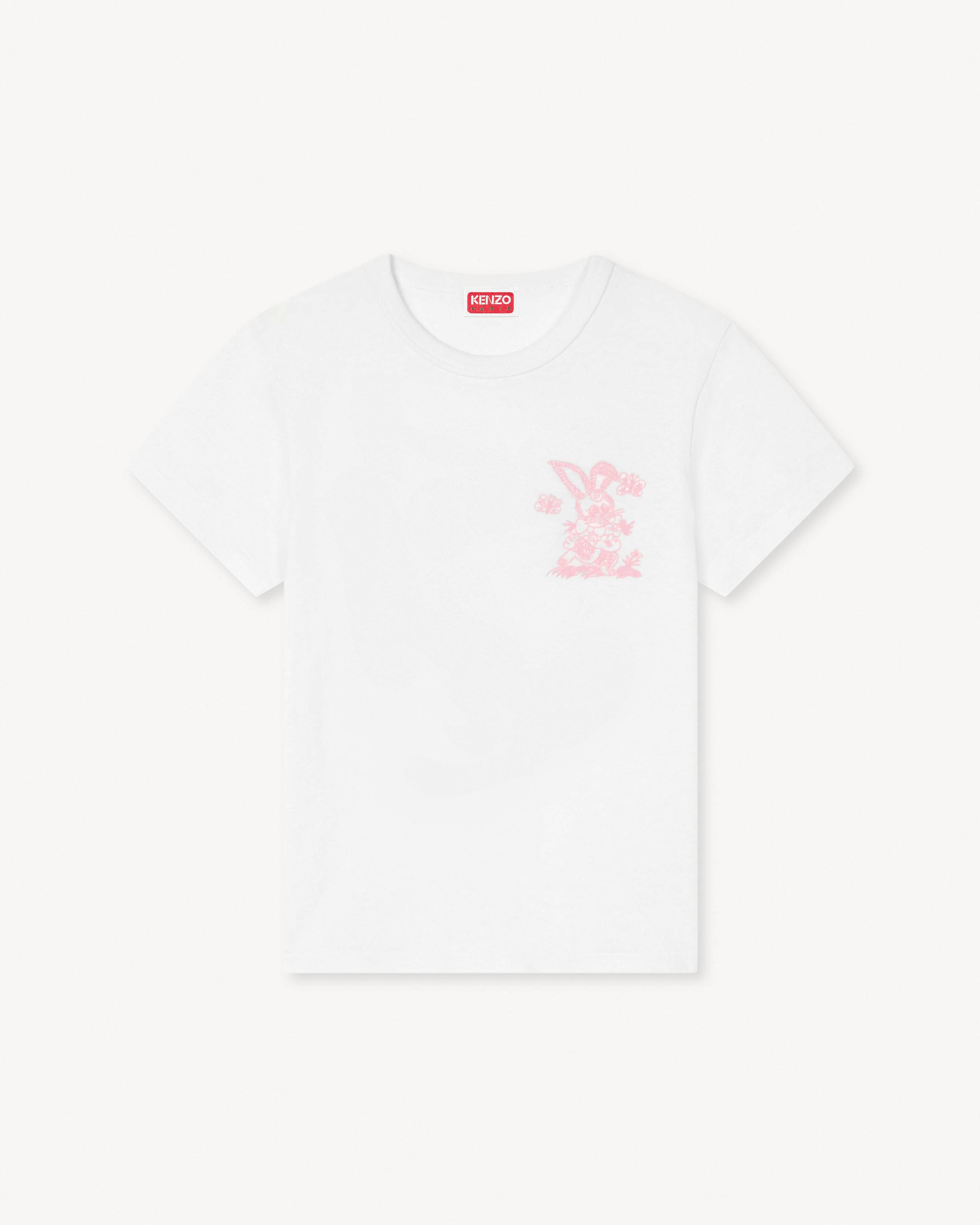 'KENZO Cartoon' embroidered T-shirt in cotton | Women's | KENZO