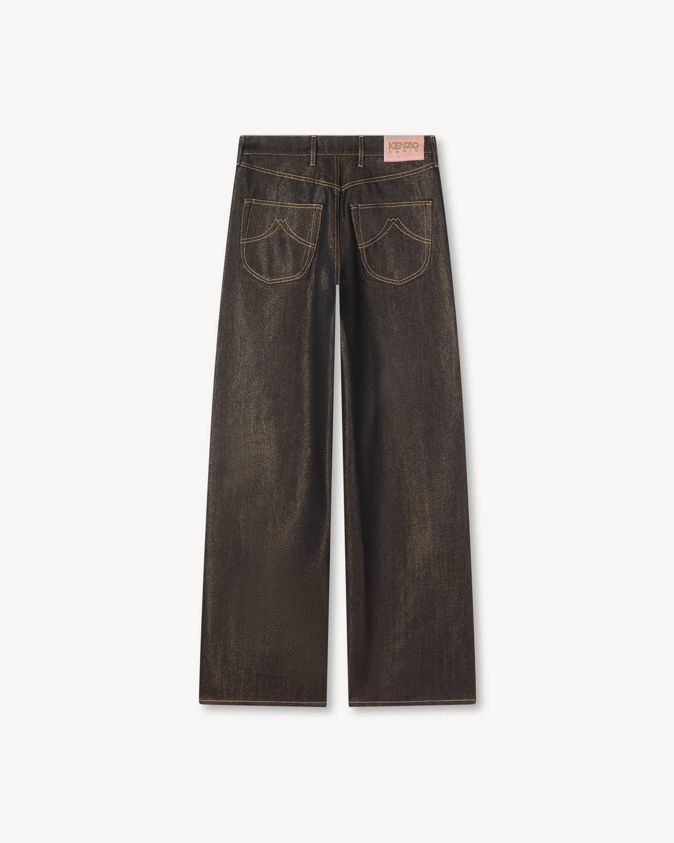 Turn up wide fit jeans in japanese denim | Men's | KENZO