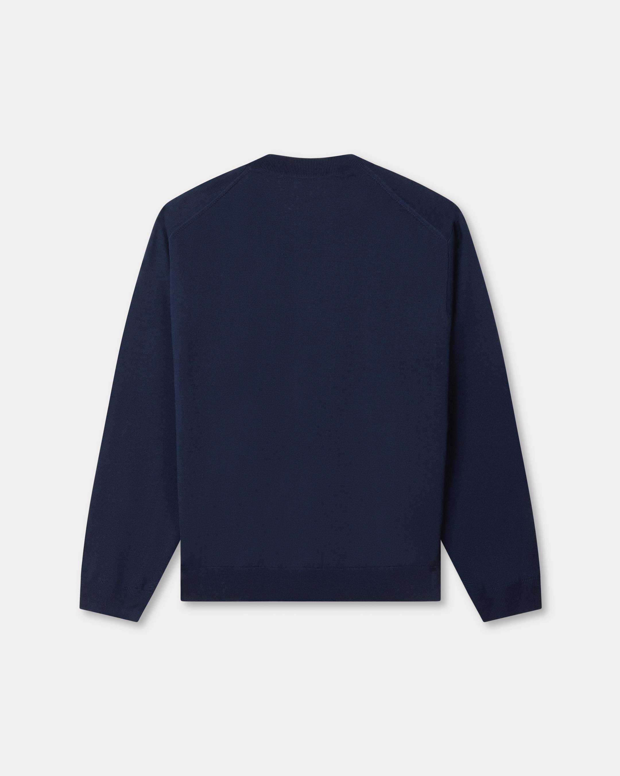 'Boke Flower' embroidered jumper in merino wool | Men's | KENZO