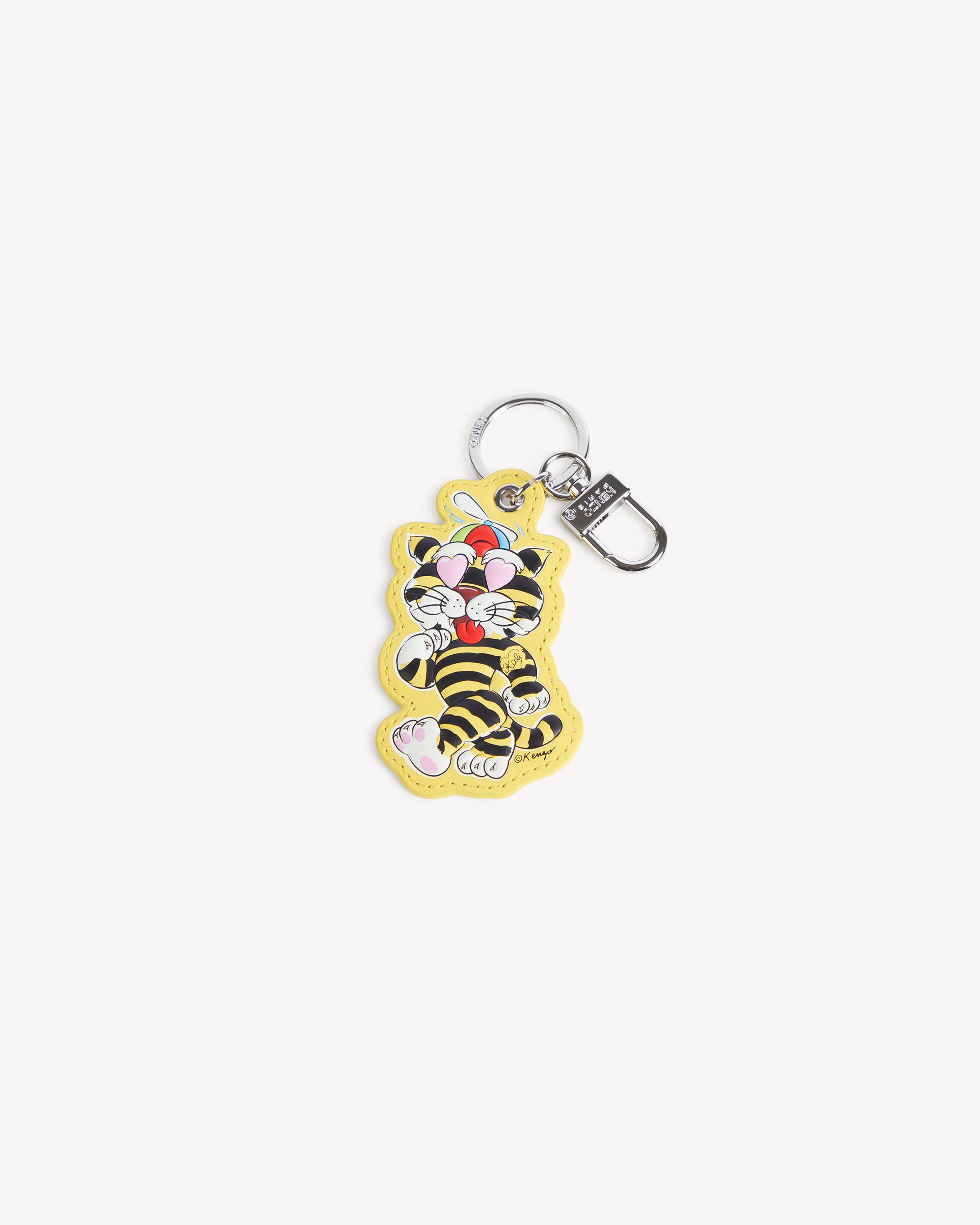 'KENZO Cartoon' charm in metal and leather | KENZO