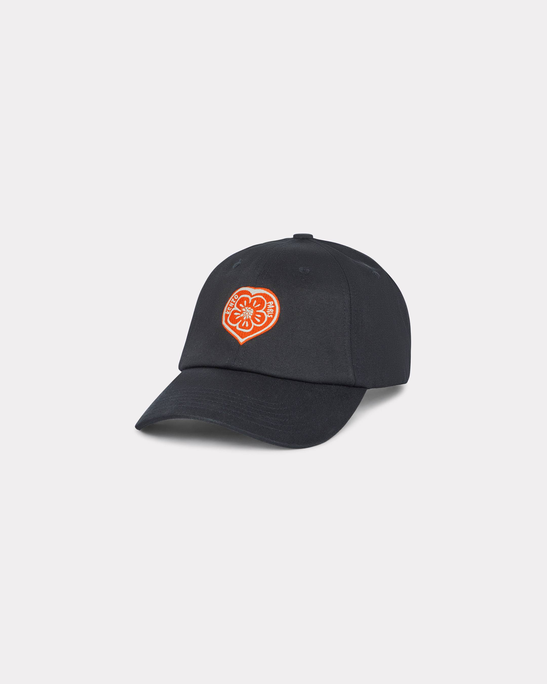 'KENZO Boke Heart' embroidered cap in cotton | KENZO
