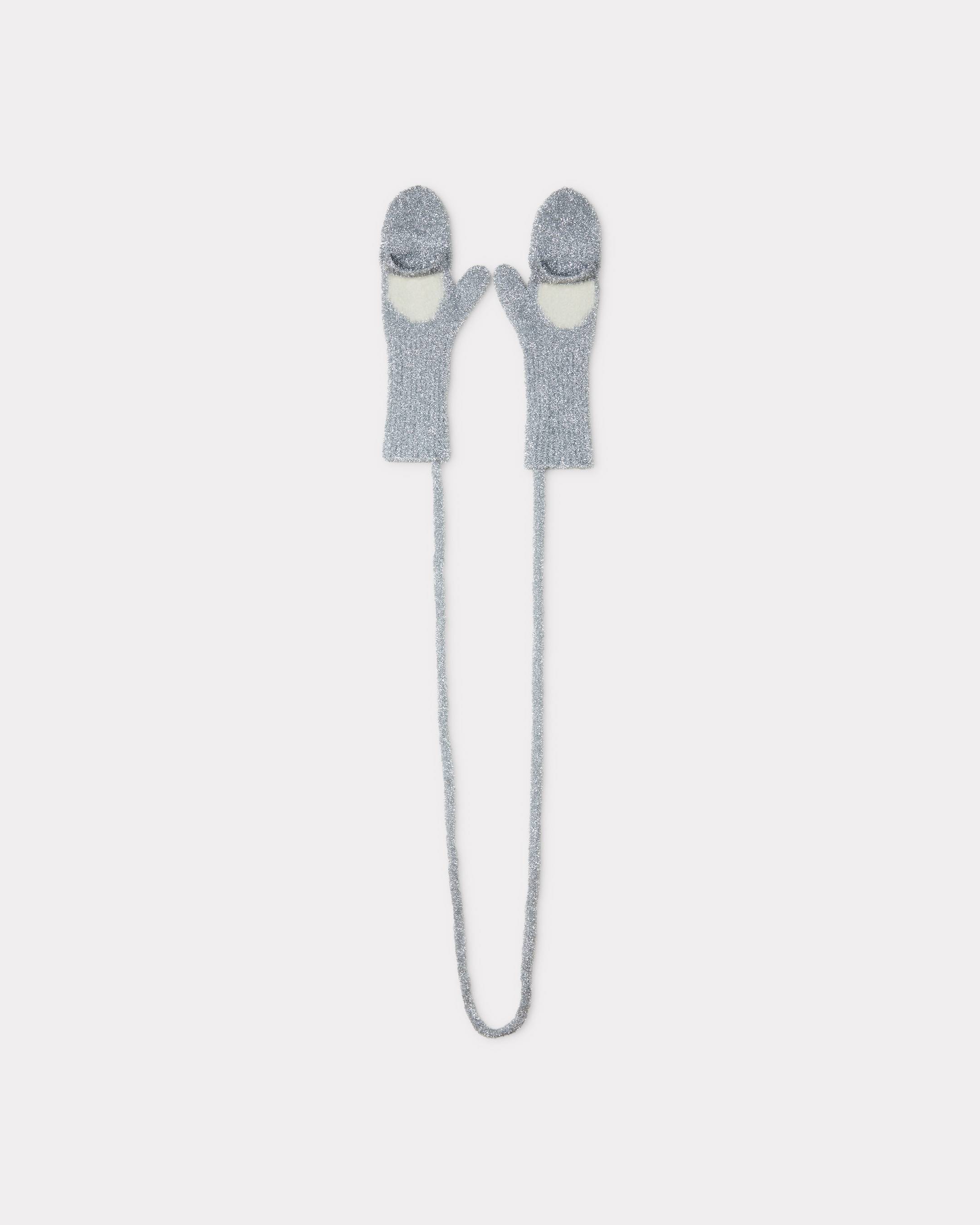 'KENZO Winter Holidays' mittens in tinsel knit | KENZO