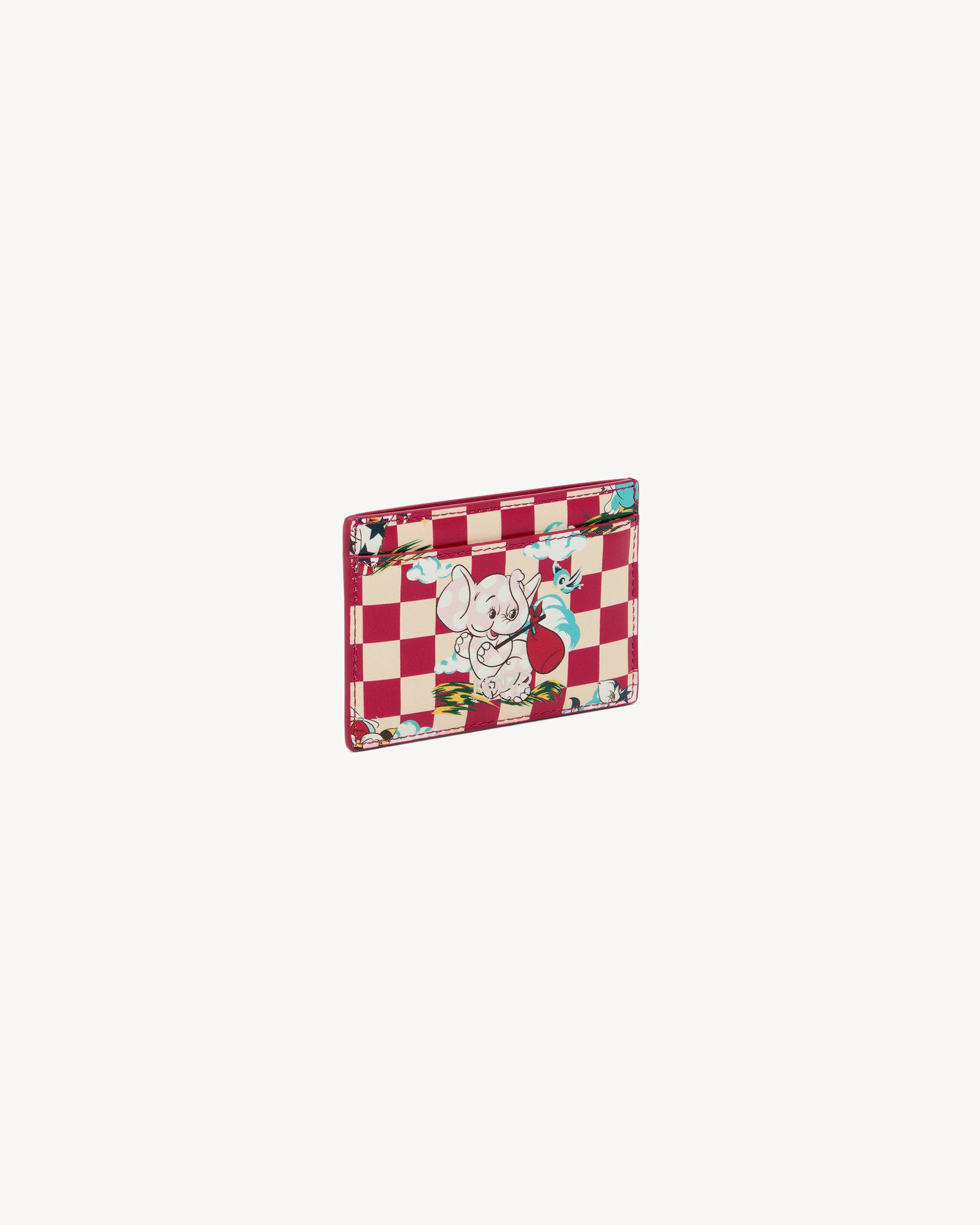 'KENZO Cartoon' card holder in leather | KENZO