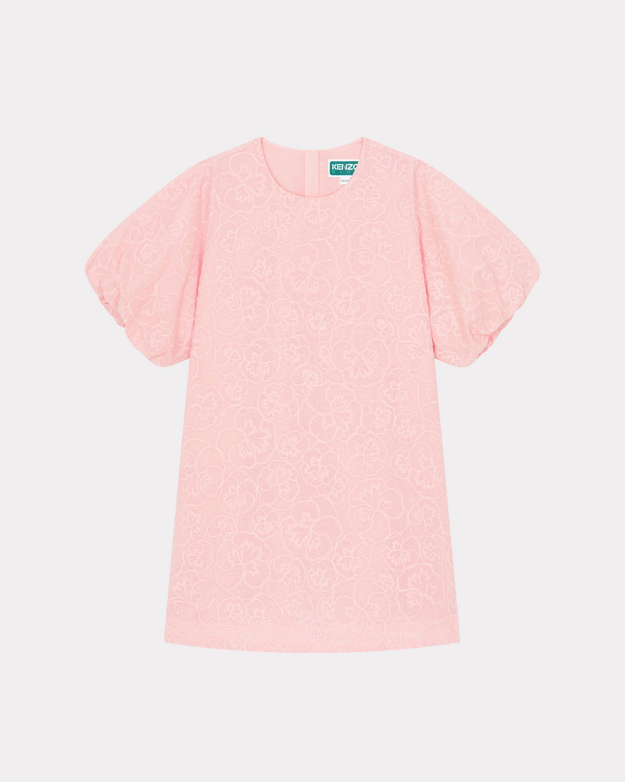 Flower' embroidered cotton dress | KENZO Kids