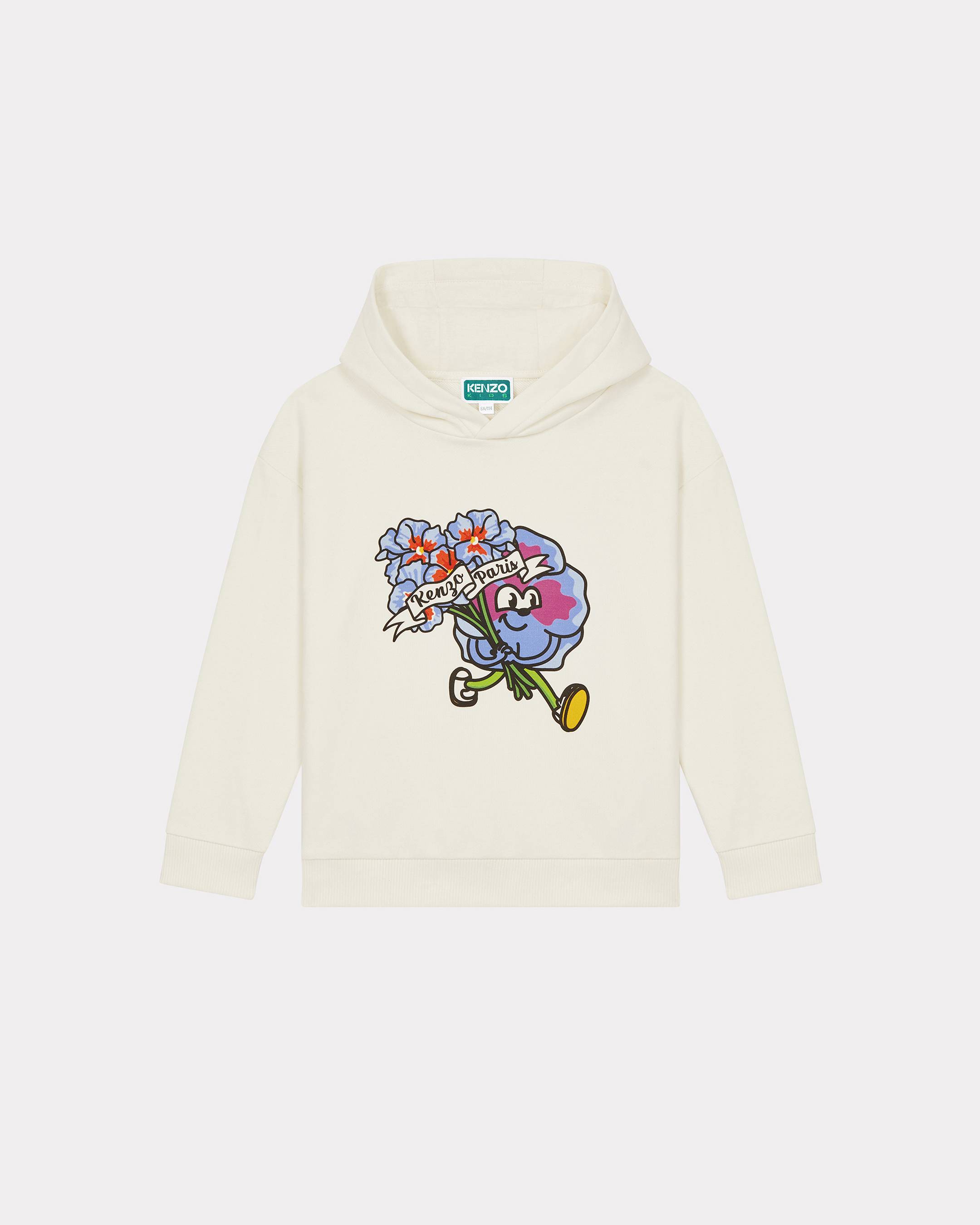 'Flower' cotton hooded sweatshirt | KENZO Kids