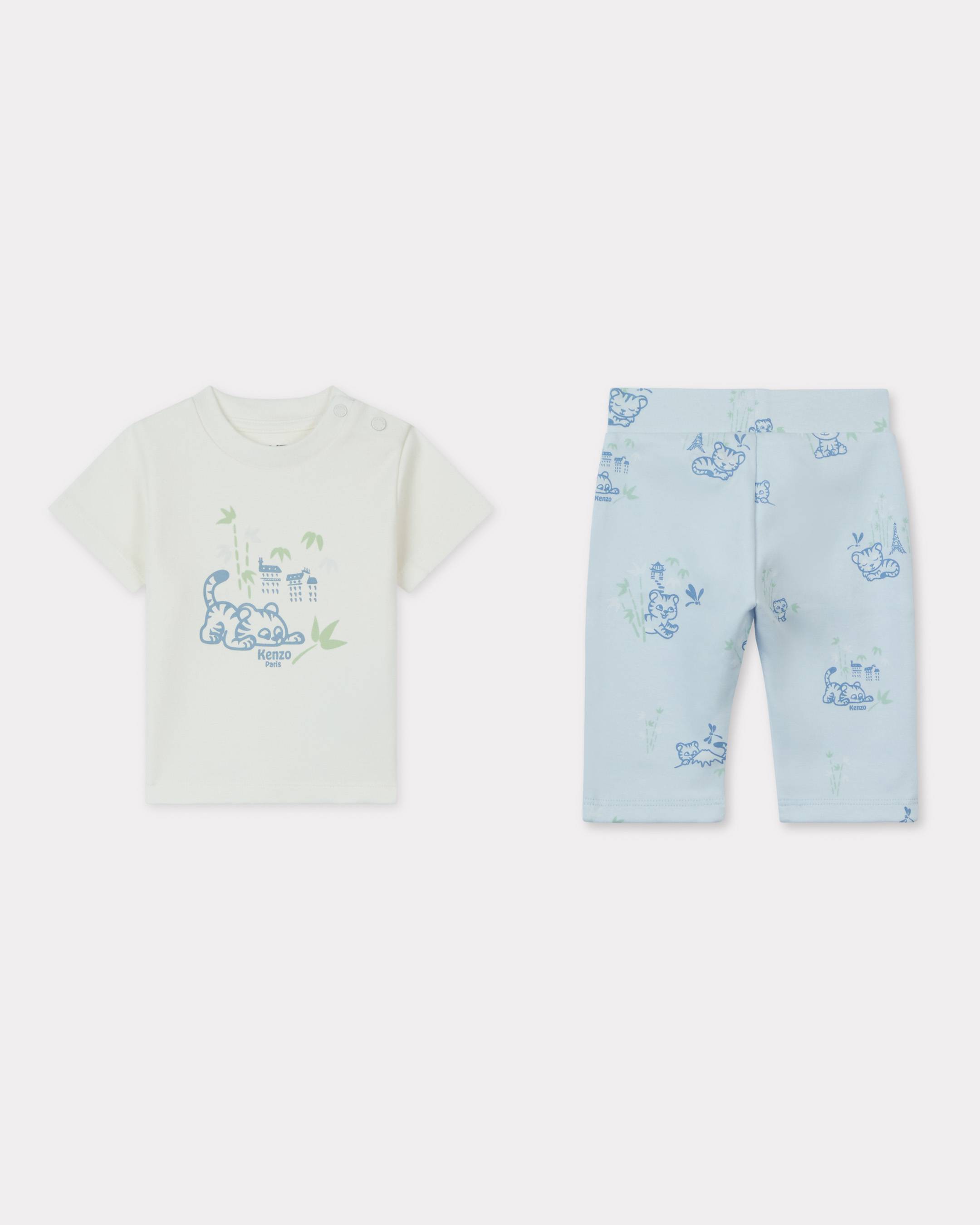 T-shirt and pants set in cotton | KENZO Kids