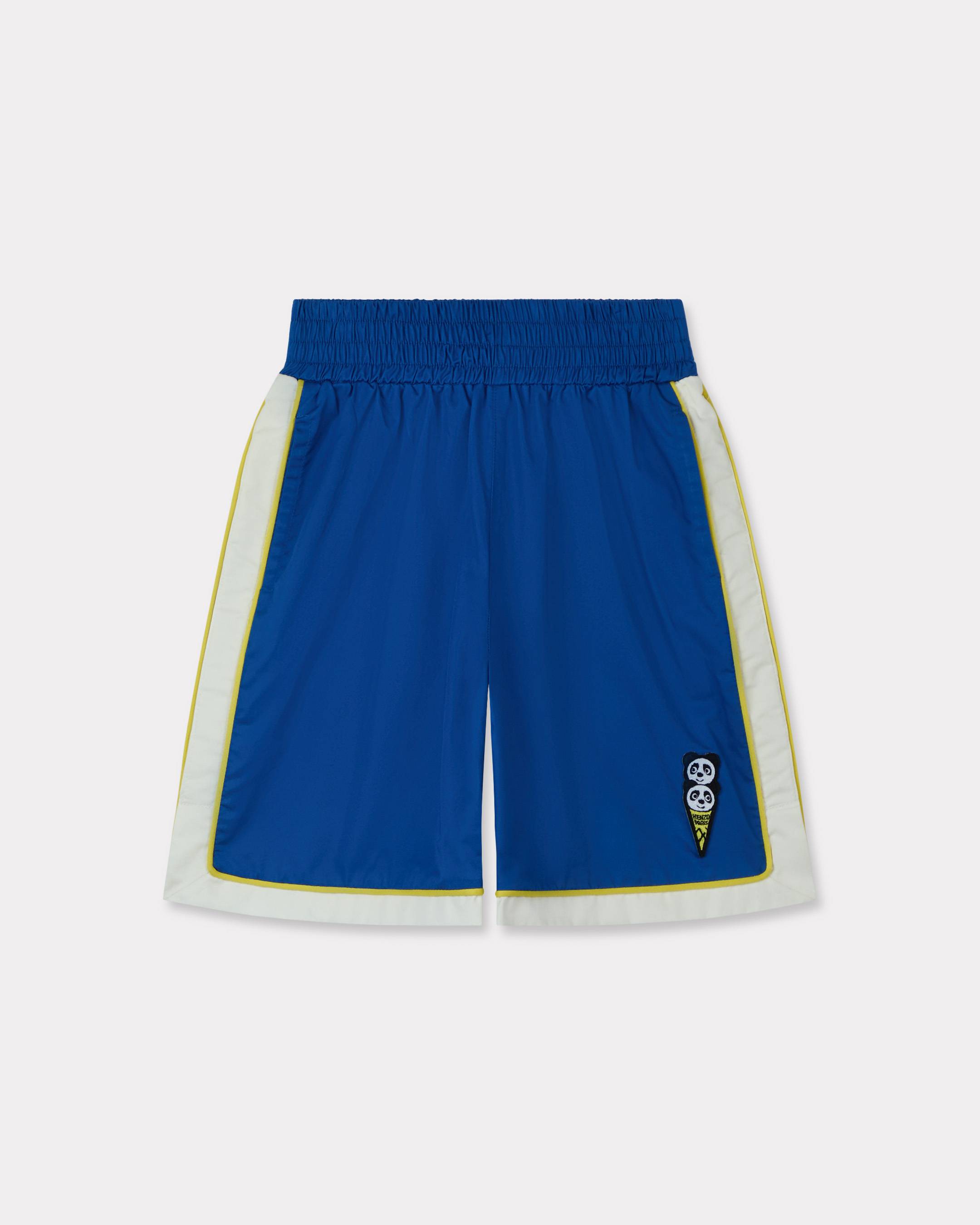 'Happy Sweet' embroidered bermuda shorts in cotton satin | KENZO Kids