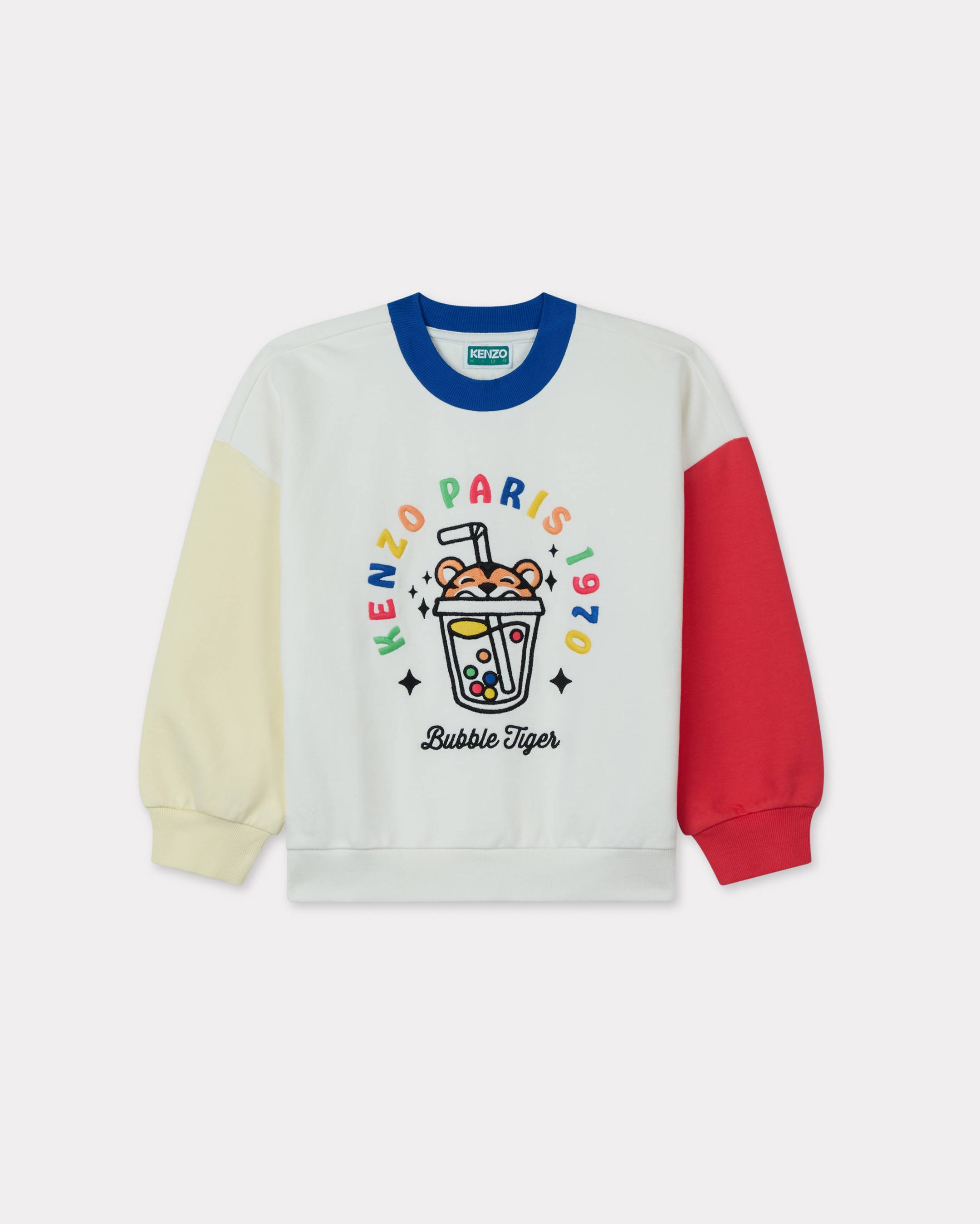 'Happy Sweet' embroidered sweatshirt in french terry | KENZO Kids