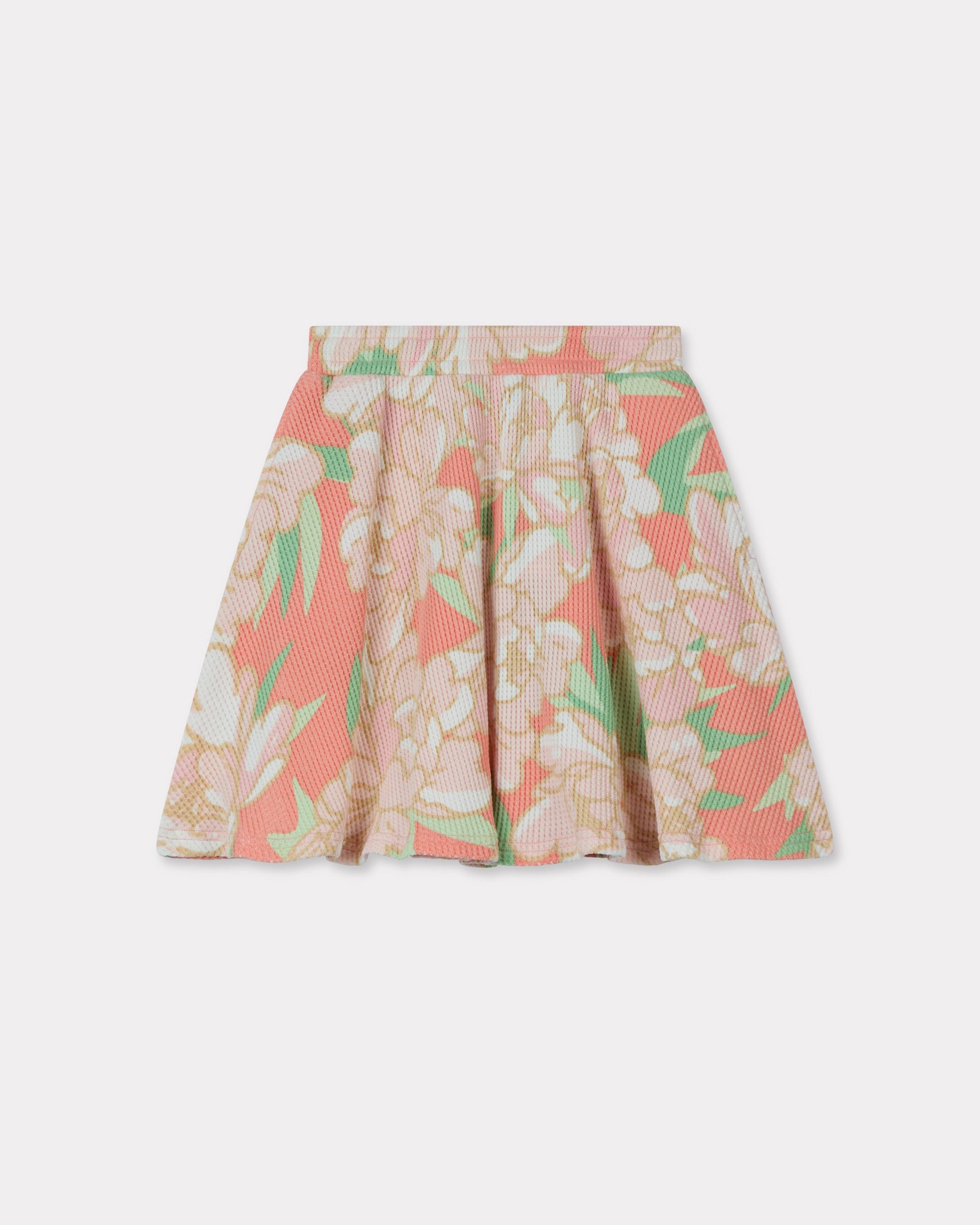 'Eden Jungle' skater skirt in french terry | KENZO Kids
