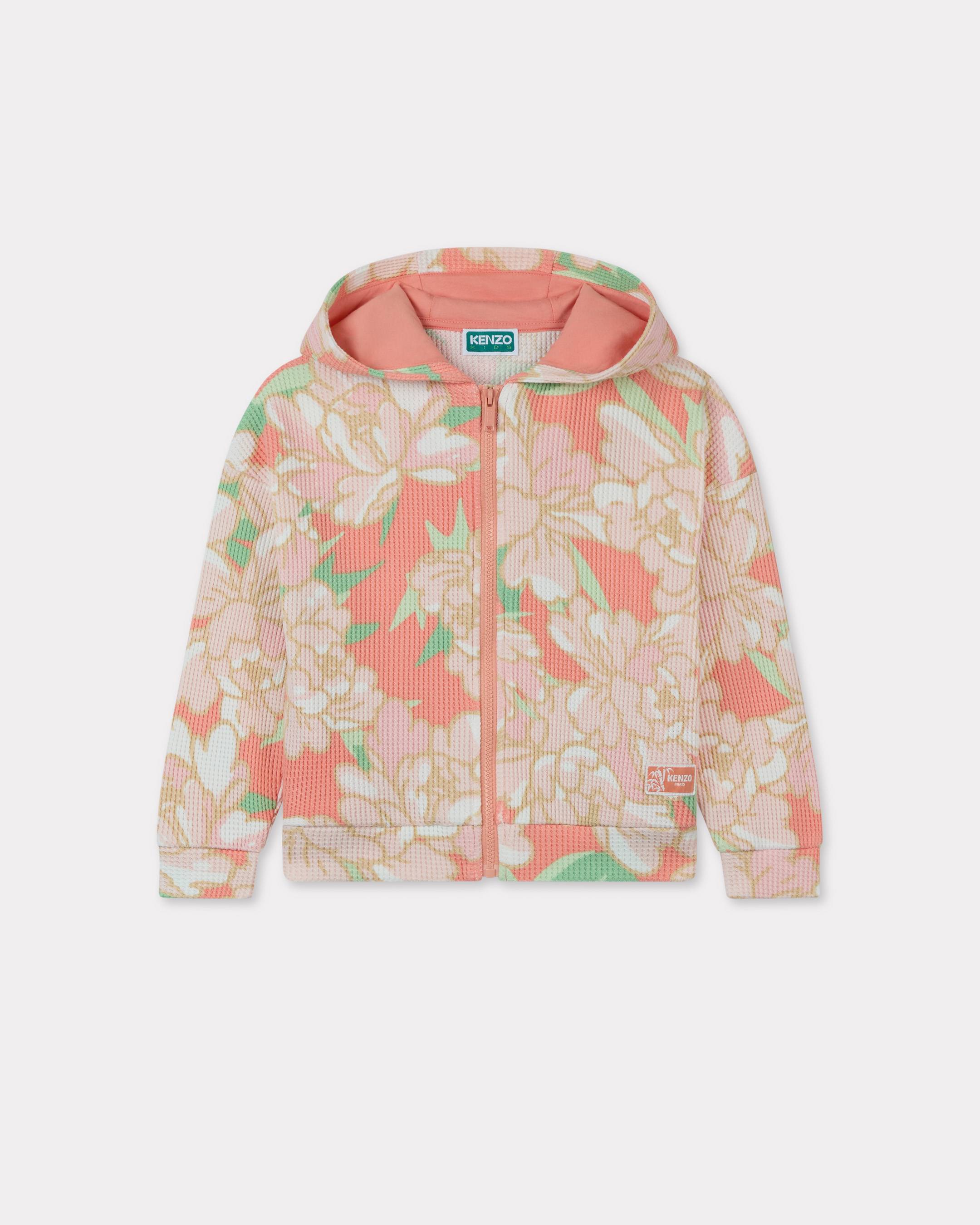 'Eden Jungle' jogging cardigan in french terry | KENZO Kids